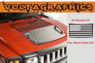 USA American Flag insert Hood decal compatible with Hummer H3 | eBay