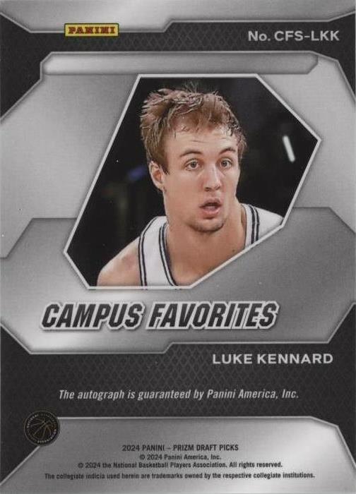 2024 Panini Prizm Draft Picks - Luke Kennard #CFS-LKK | eBay