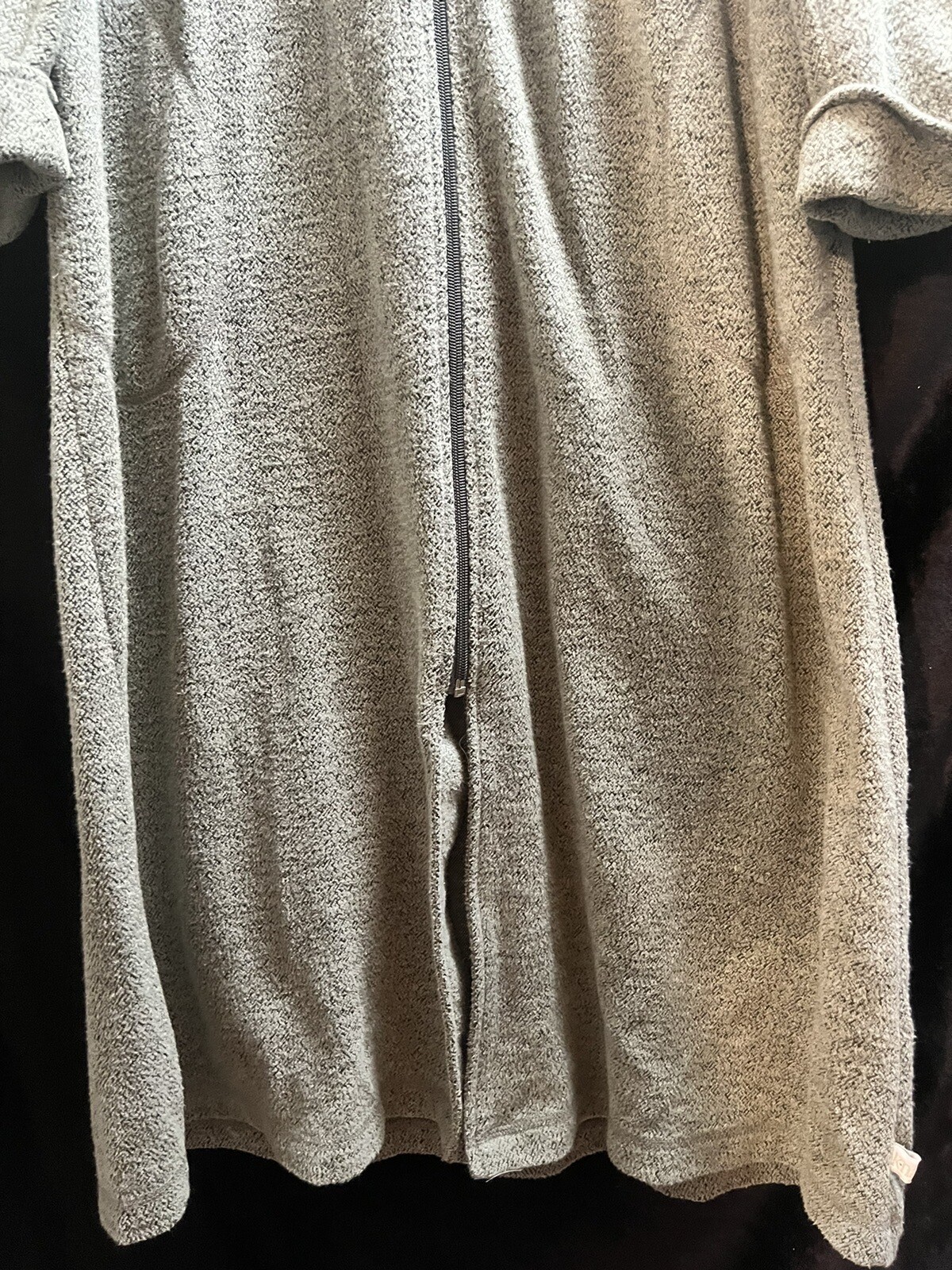 Karen Neuburger Green Gray Zip Nightgown Robe, House Coat, Pockets Size ...