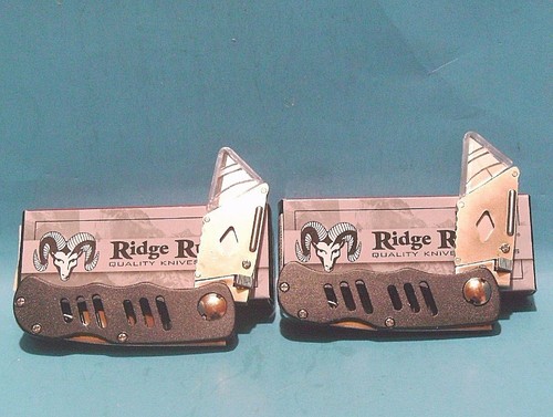 Ridge Runner Atomic Razor pocket knife Set of 2 Sharp knives Free ...