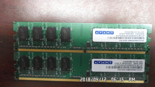 LOT OF 2 2GB DDR2 DIMM 800MHz 6400 Module for Intel DG41RQ E54511-205 ...