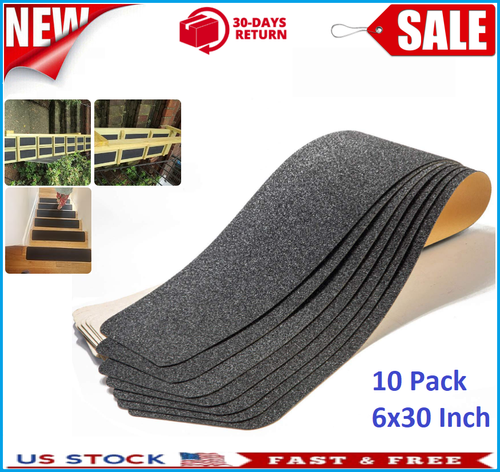 10 Pack Non-Slip Stair Treads Outdoor Non Skid Step Tape Anti-Slip ...