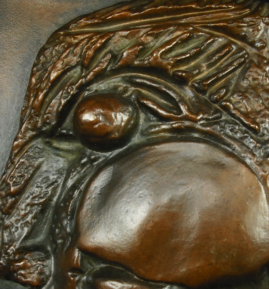 Henry DE WAROQUIER "The Gaulois" Large bronze cast iron num EE/50 medal ...