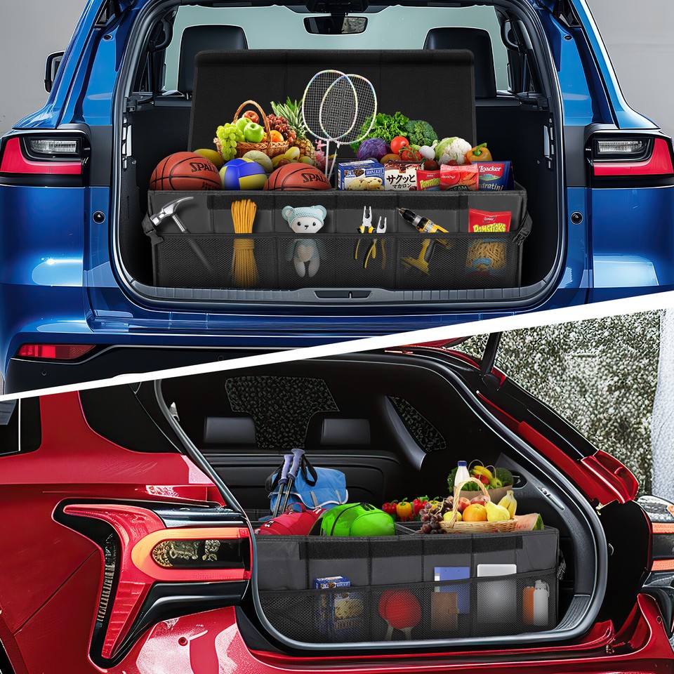 For Toyota Corolla Car Trunk Organizer Leather Cargo Folding Storage ...