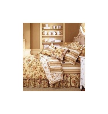 WAVERLY Garden Room Camelot FULL BED SKIRT Dust Ruffle Cottage Shabby ...