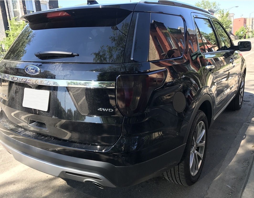 FOR 2016-2019 FORD EXPLORER SMOKE TAIL LIGHT PRECUT TINT COVER SMOKED ...