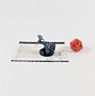 D&D RPG Miniatures Basic Game EBERK DWARF ADVENTURER B2 With Card Used ...