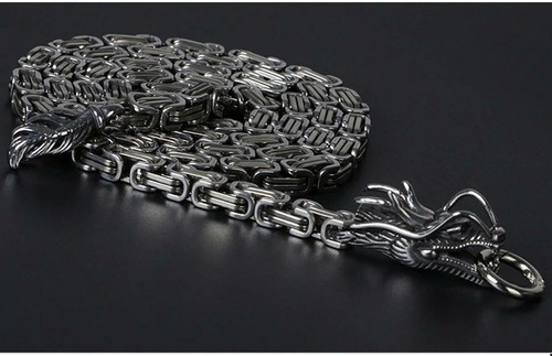 Hot Mens Tactical Bracelet Titanium Steel Defense Survival Necklace Edc ...