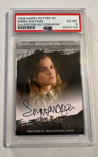 2008 Harry Potter 3D Series 2nd Edition Emma Watson Autograph Auto PSA ...
