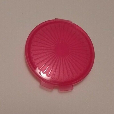 NEW Tupperware Mini Round Purse Size Travel Pill Box in PINK | eBay