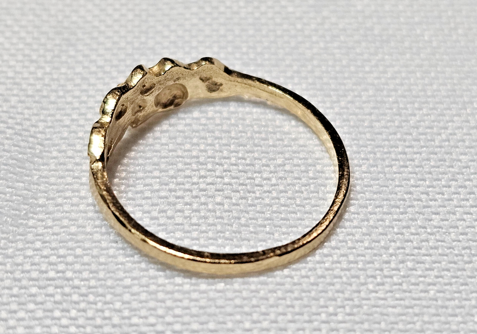 Vintage 10K Yellow Gold Nugget Toe Ring Size 3.75 Tested 10K .89 Grams ...