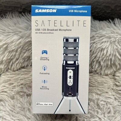 Samson Satellite USB/iOS Phone Tablet Recording Podcast Broadcast ...