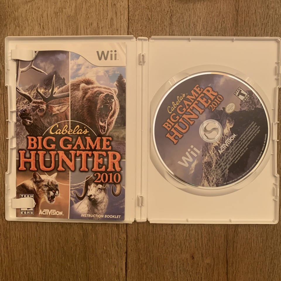 Cabela's Big Game Hunter 2010 (Nintendo Wii, 2009) complete w/ Orange ...