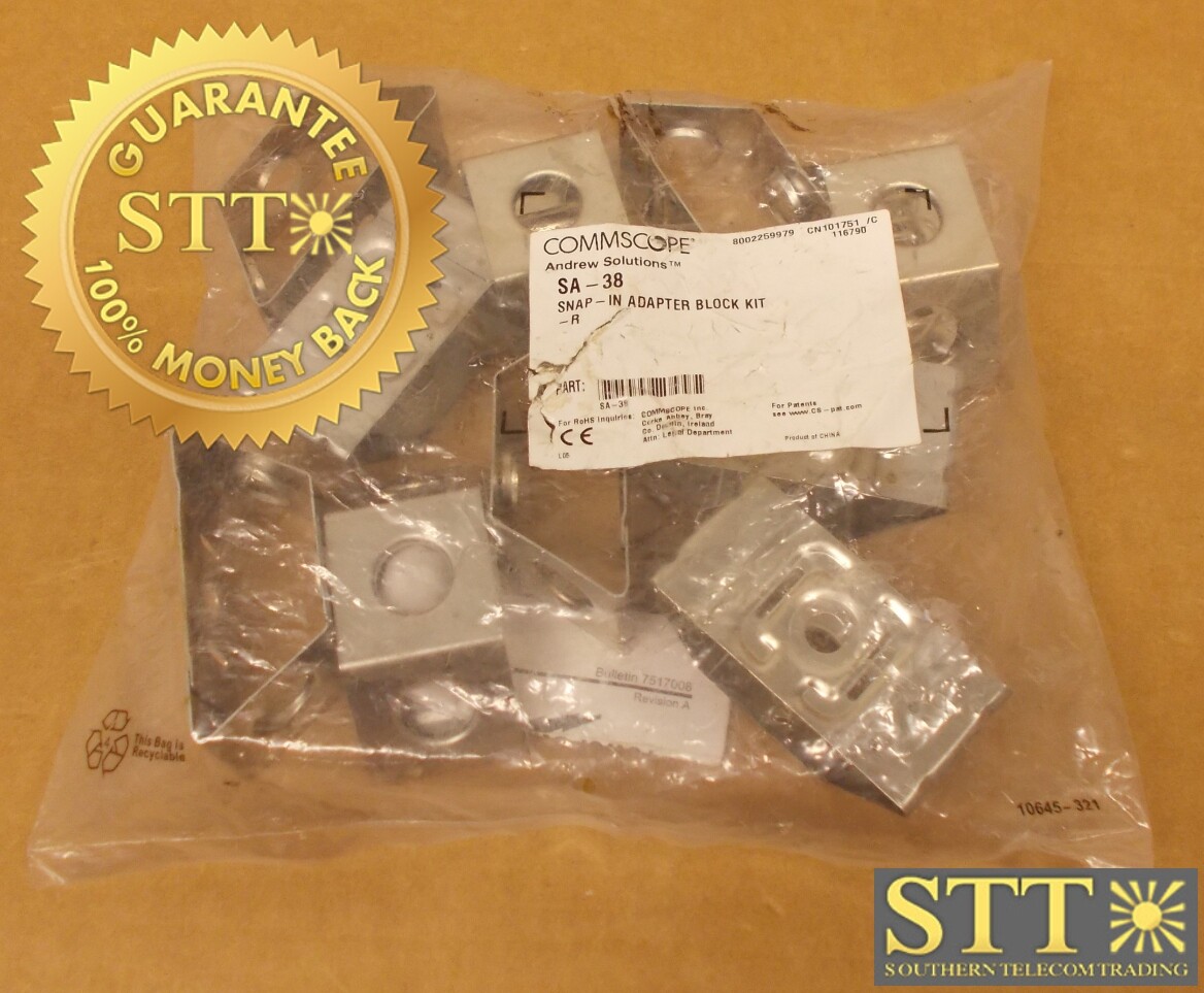 SA-38 COMMSCOPE SNAP-IN ADAPTER BLOCK KIT NEW | eBay