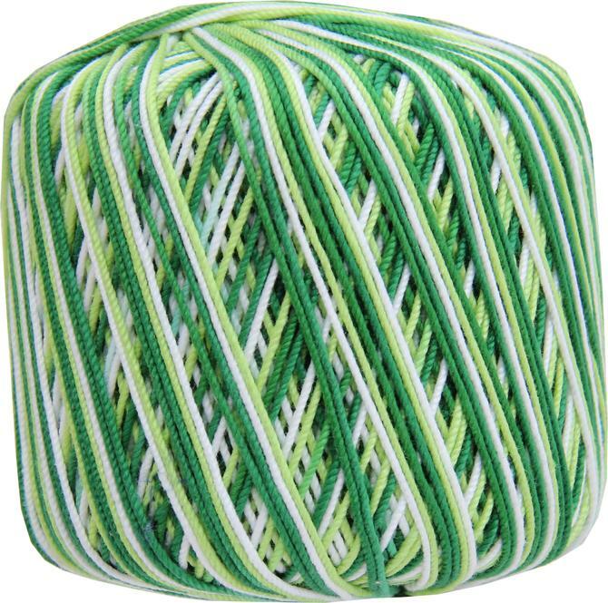 MULTICOLOR COTTON CROCHET THREAD - 2 SIZES & 7 VARIEGATED COLORS ...