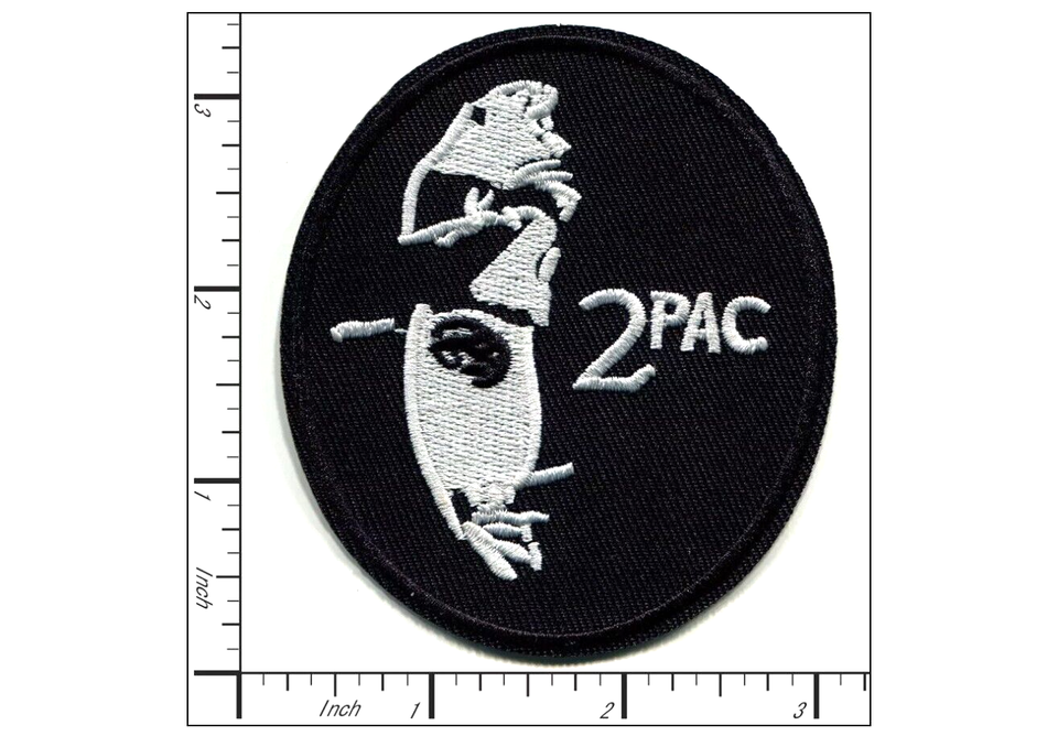 Tupac Tribute Embroidered Iron On Patch Classic 2Pac Hip Hop Badge | eBay
