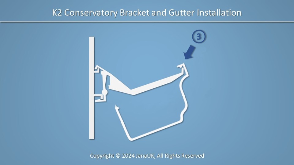 10 x K2 C8043 Conservatory Gutter Bracket White 2x stronger than K2 | eBay