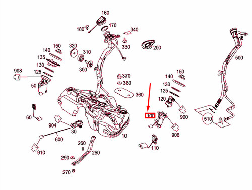 NEW MERCEDES-BENZ C W204 FUEL PUMP ASSEMBLY A2044704494 OEM | eBay