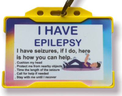 Epilepsy Awareness - I Have Epilepsy Disability ID Card and Lanyard ...