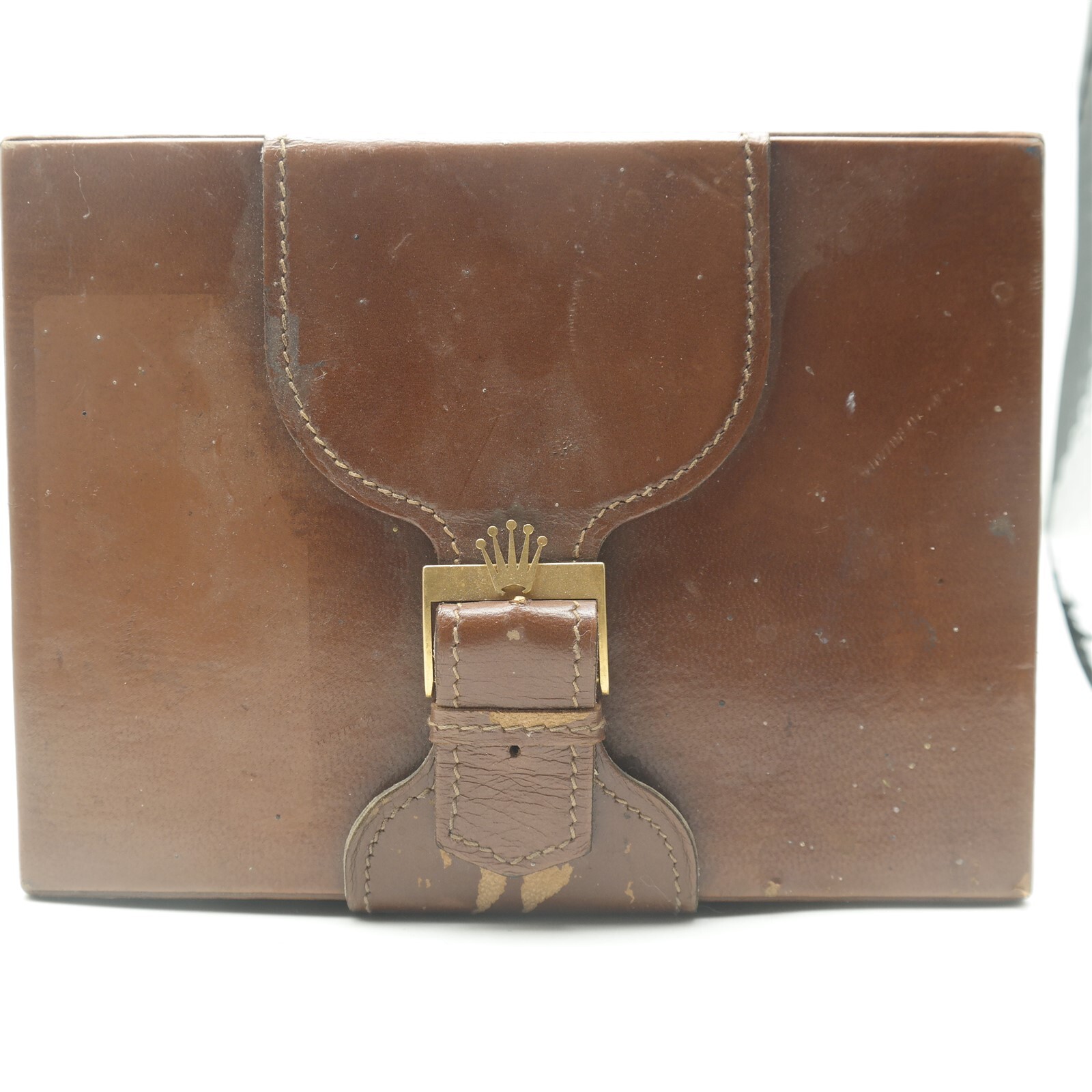 Vtg Wood Authentic Rolex watch box only Creation Geneve (READ ...