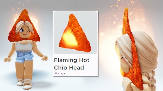 Roblox Flaming Chip Mask - [GLOBAL | ALL PLATFORMS] | eBay
