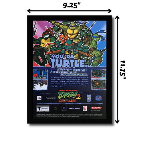 2004 Teenage Mutant Ninja Turtles 2 Battle Nexus Framed Print Ad/Poster ...