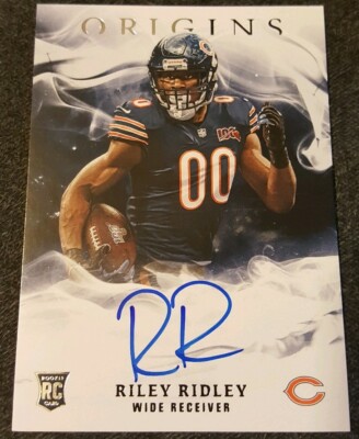 2019 ORIGINS FOOTBALL RILEY RIDLEY RC ROOKIE ON-CARD AUTO AUTOGRAPH ...