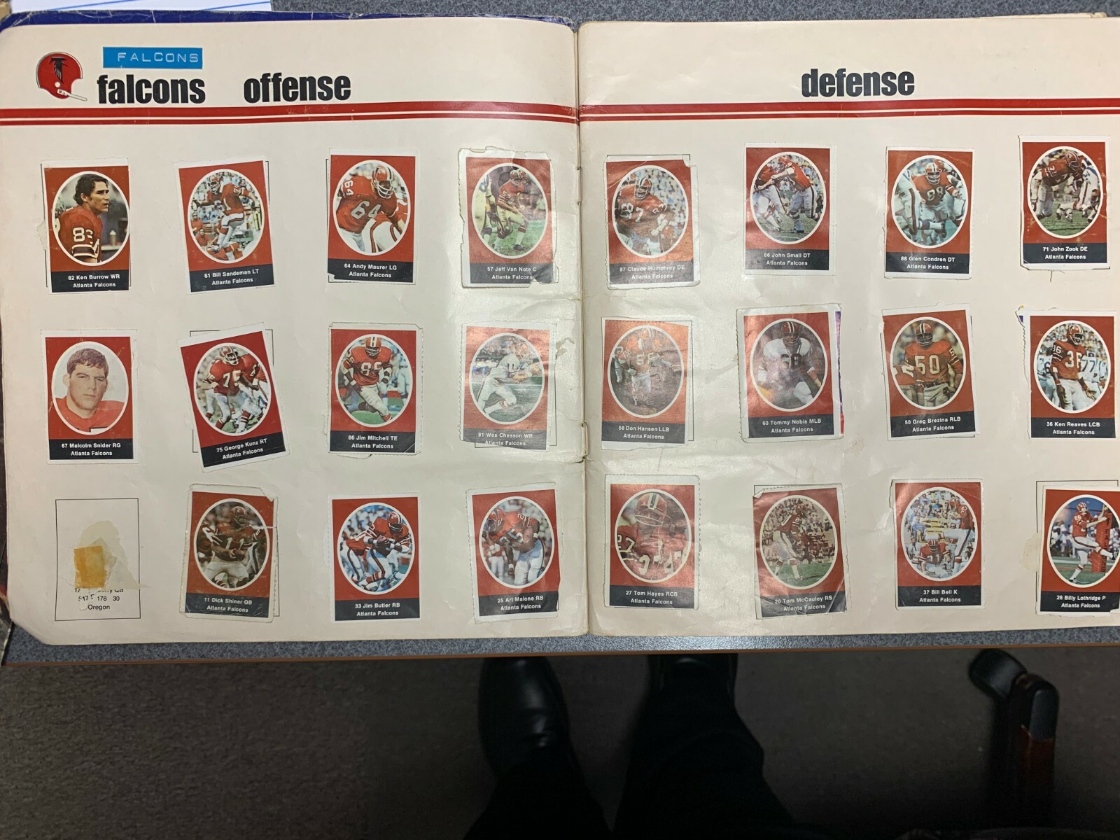 1972 Sunoco NFL Action Stamp Book (With Wear but Many Full Pages) | eBay