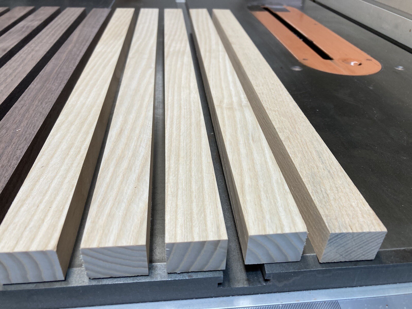 Four Ash wood slats, 1-1/4” x 2” x 40”, surface planed. | eBay