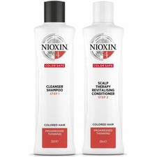 NIOXIN System 4 Cleanser Shampoo Scalp Therapy and Conditioner Set for ...