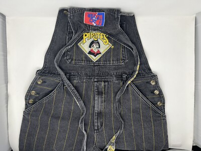 Vintage Men’s PRO PLAYER Pittsburgh Pirates Overalls Bibs Large L | eBay