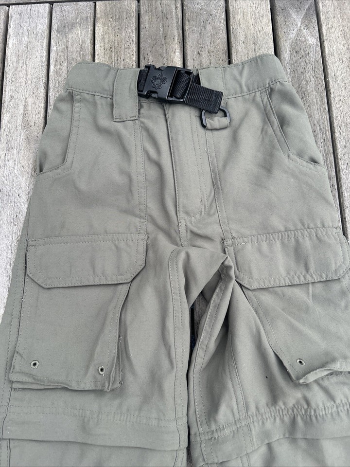 BSA Boy Scouts America Boy’s Sz XS Uniform Switchback Pants Convertible ...