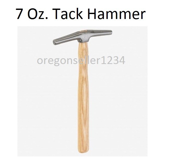 NEW 7 OZ TACK HAMMER MAGNETIZED POLISHED STEEL HEAD HICKORY HANDLE ...
