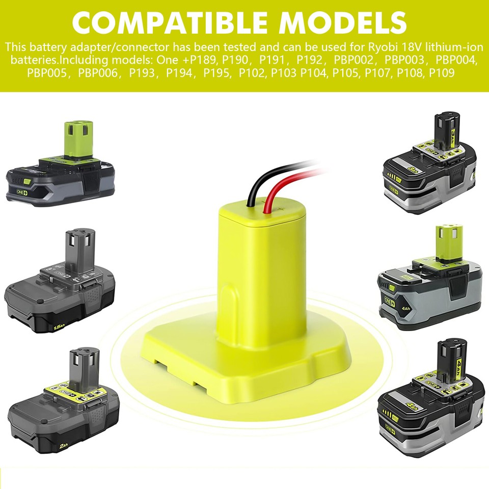 18V Li-ion Battery Adapter DIY for Power Wheel Converter Terminal For ...