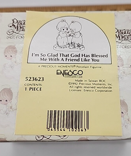Precious Moments figurine 523623 I'm So Glad That God Has Blessed Me ...