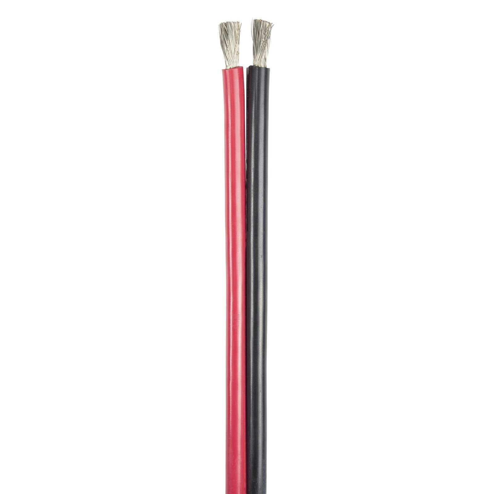 Ancor 121602A Bonded Cable, 6/2 AWG (2x13mm2), Flat - 25ft, Black/Red ...