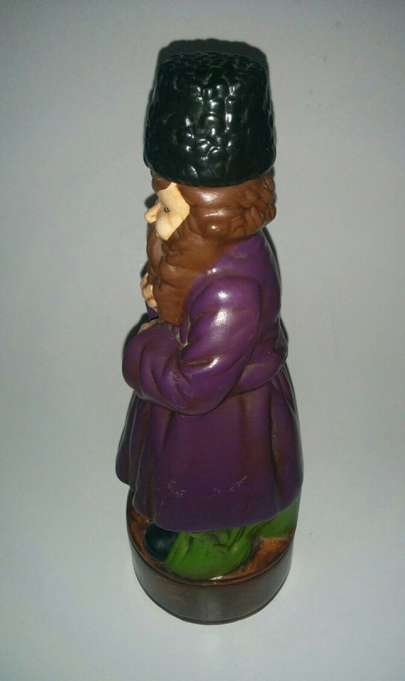 Vintage Hand Painted Alberta Ceramic Bearded Russian Vodka Decanter ...