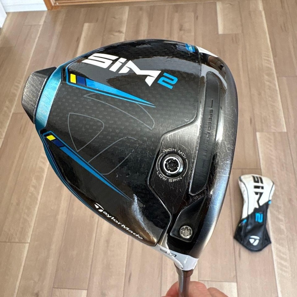 Taylormade Sim 2 sim2 9.0* ( 9 Degree ) Driver Club Head ( RH ) w/cover ...