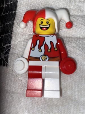 Lego Kingdoms Jester Minifigure Red & White 7953 cas437 | eBay
