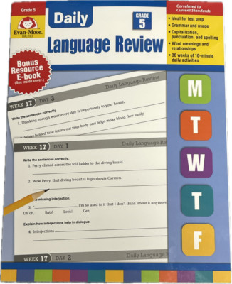Daily Language Review Grade 5 Teacher Edition NEW | eBay