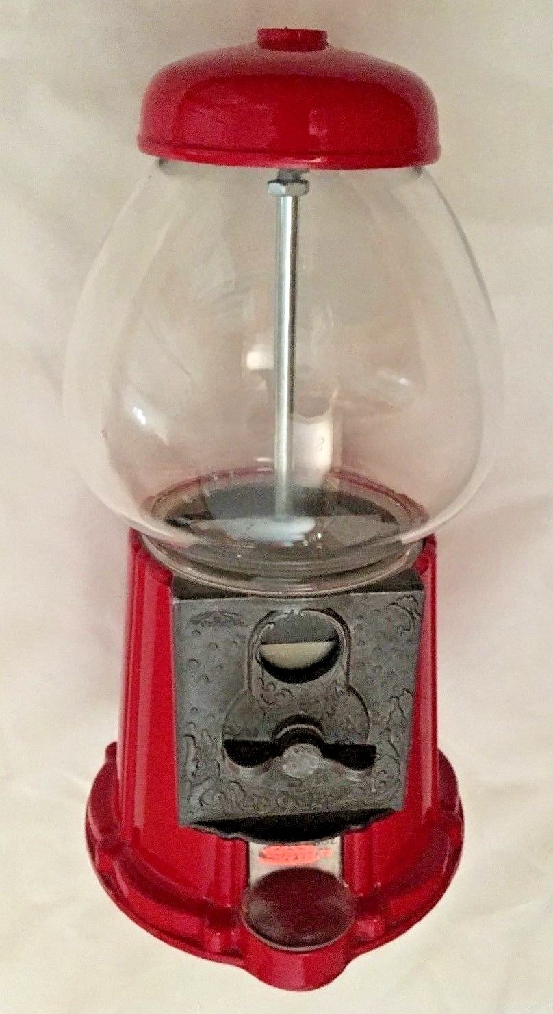 Red 11" CAROUSEL Vending Machine Gumball Bank | eBay