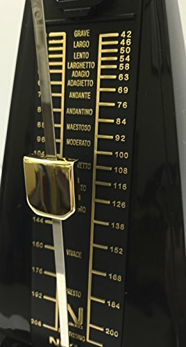NIKKO Standard Black Mechanical Metronome 226 Tempo: 40-208 times ...