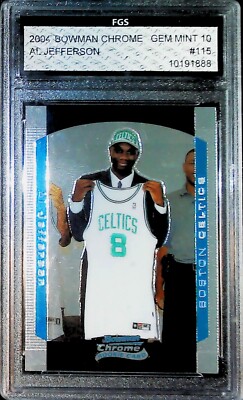 2004-05 Bowman Draft Chrome #115 AL JEFFERSON Rookie GEM MINT FGS 10 | eBay