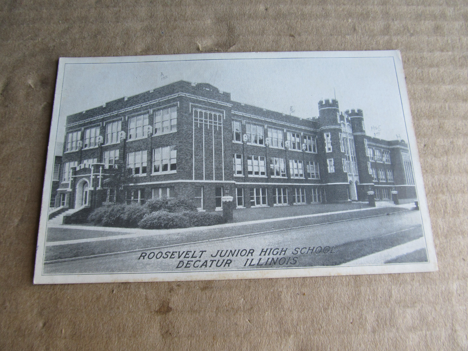 Advertising Card Roosevelt Junior High School Decatur Illinois Wayne ...