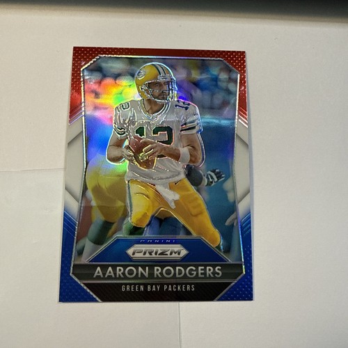 2015 Panini Prizm Aaron Rodgers #112 Red White Blue Green Bay Packers ...