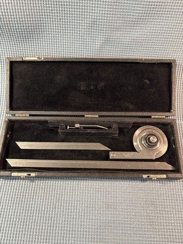 Vintage Starrett Vintage No. 359 Universal Bevel Protractor 7” 12 ...