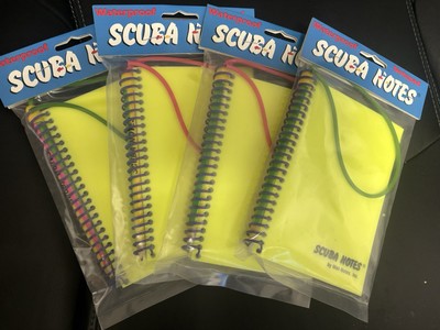 (4) New Waterproof , Diving Wet Notes Notepad Underwater Notebook With ...