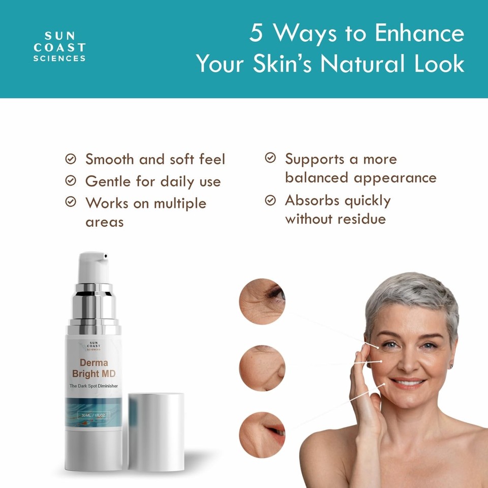 - DermaBright MD Dark Spot Diminisher, Age Spot Sun Spot Freckles ...