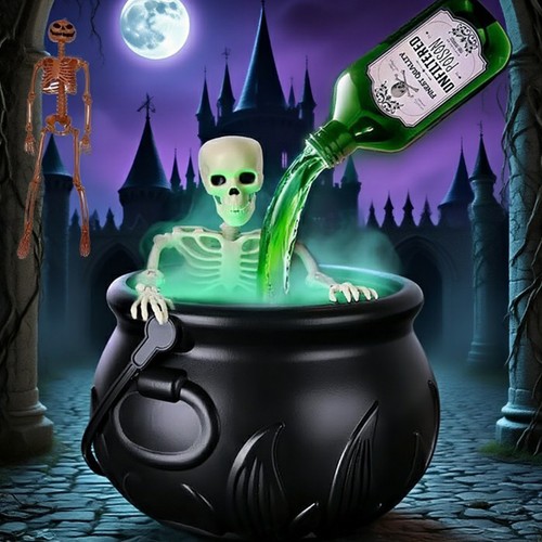 Halloween Decorations Witch Decor - Witch's Cauldron With Magical ...