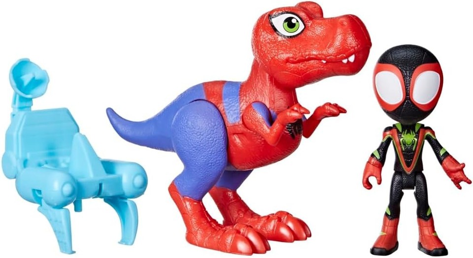 Spidey and his Amazing Friends Marvel Dino-Webs Spidey-Rex & Miles ...